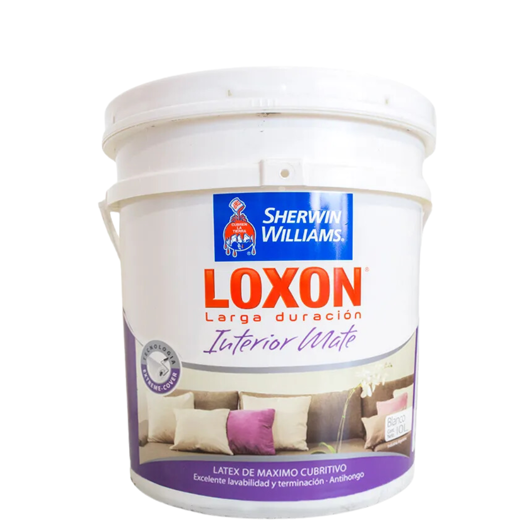 Latex Sherwin Williams Loxon interior mate 10lt - Pinturerias Rio Color